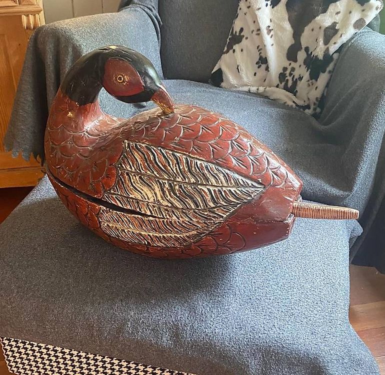 Vintage Ente aus Holz zum Öffnen (Gebraucht) in Kaisten für CHF 48 ...