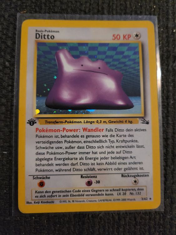 Ditto Holo First Edition Fossil Vintage Wotc Base Set (Gebraucht) in ...
