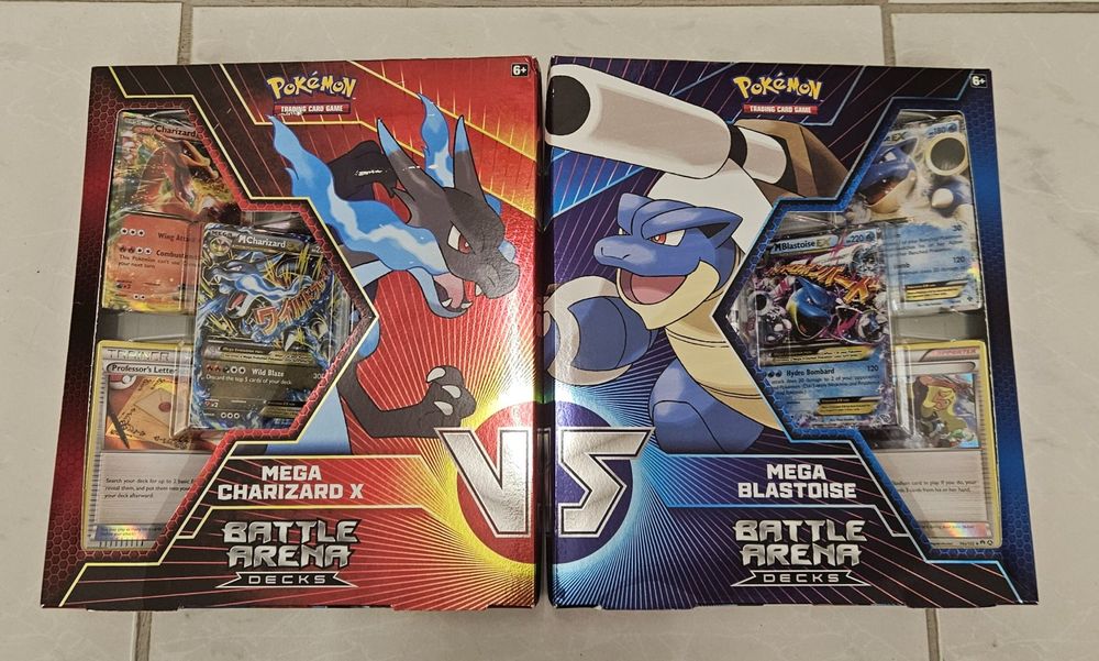 Pokémon Battle Arena Deck Mega Charizard und Mega Blastoise | Kaufen ...