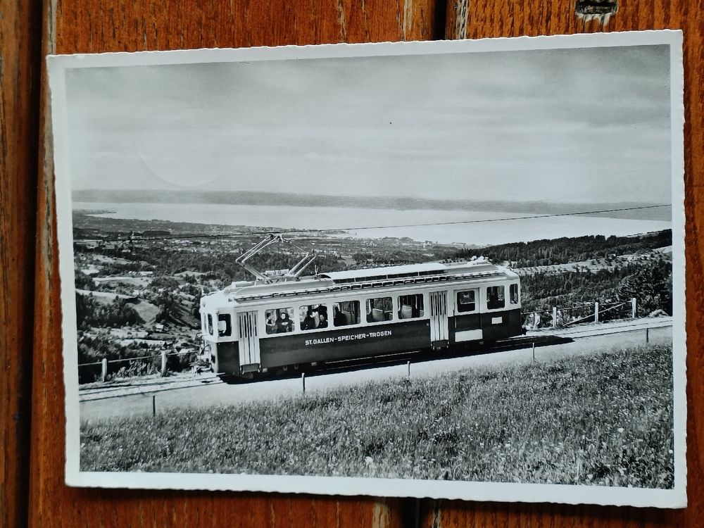 Photo Karte / Ekektr. Bahn St Gallen Speicher Trogen - 1950 (Gebraucht ...