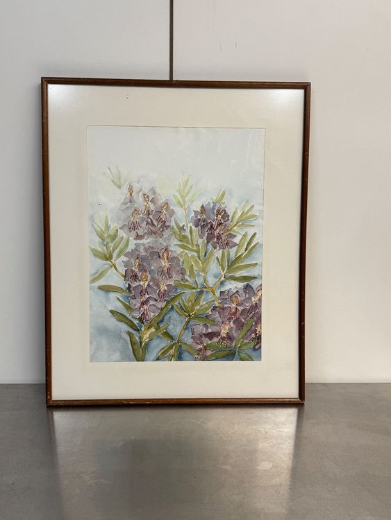 Aquarell Blumen Signiert. | Kaufen auf Ricardo