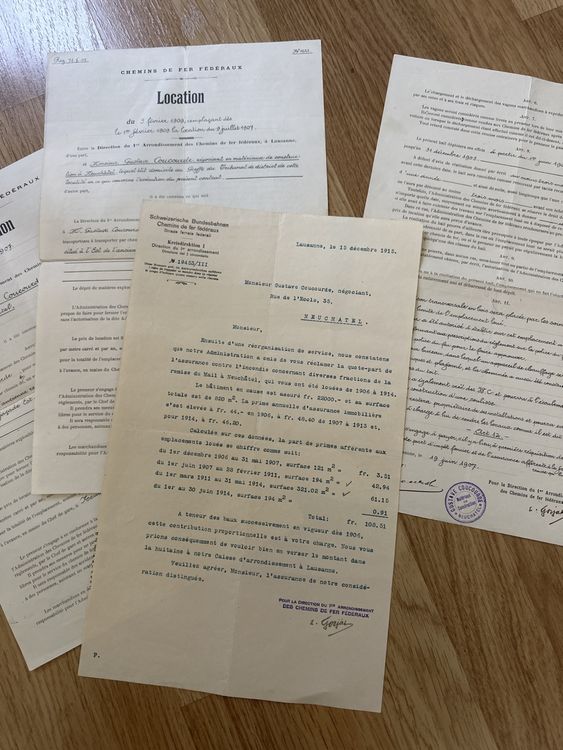 Vieux papier, chemin de fer fédéraux (Gebraucht) in Sugiez für CHF 20 ...