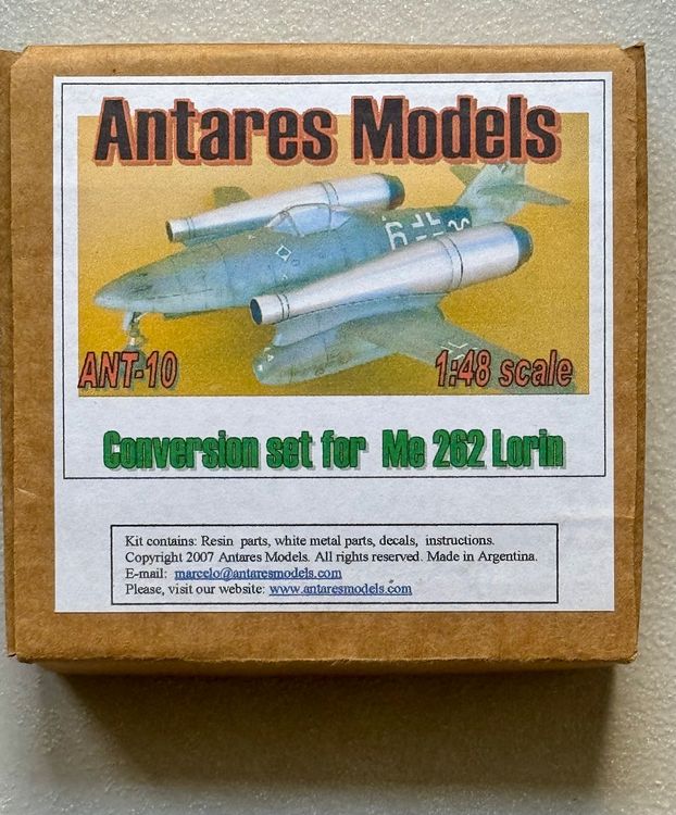 Antares Models Conversion Set for Me 262 Lorin ANT-10 1/48 (Gebraucht ...