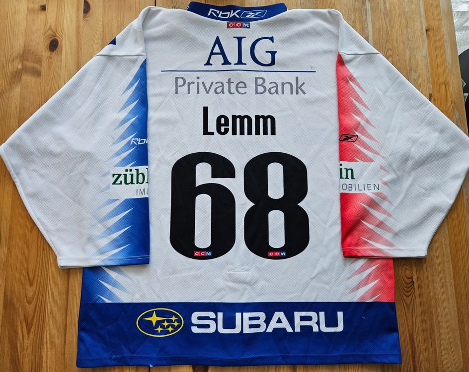 GCK Lions Trikot #68 Aurelio Lemm Gr XL matchworn Zürich ZSC (Gebraucht ...