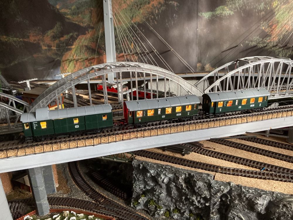 Roco Dampflok mit Tender, 3 Wagen Lima mit Licht/Passagieren (Gebraucht ...