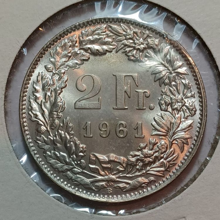 2 Franken 1961 stgl (Gebraucht) in Pfäffikon ZH für CHF 15 – mit Lieferung auf Ricardo kaufen