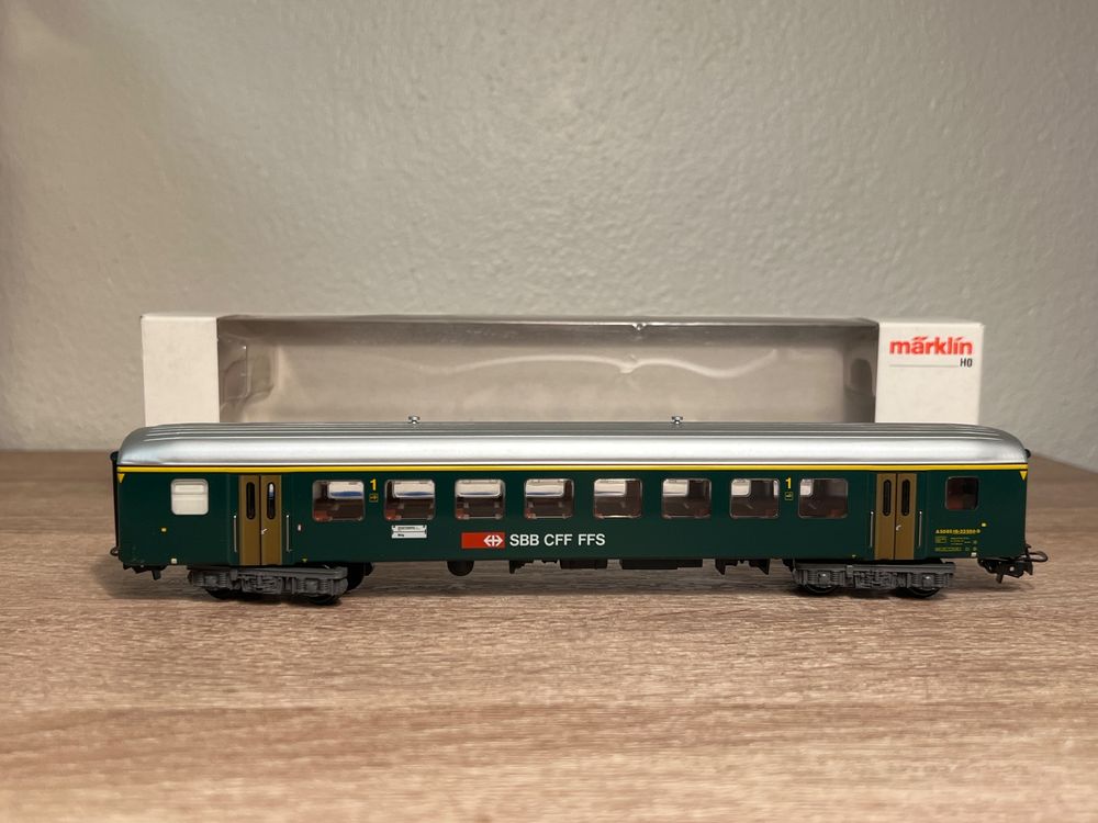 Märklin 4066 Personenwagen 1.Kl SBB H0 OVP NEU (Neu und originalverpackt) in St-Aubin-Sauges für ...
