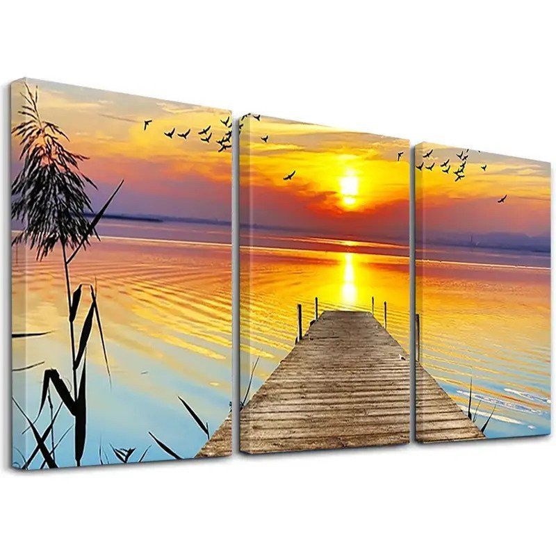 SONDERPREIS ‼️ 3er Bilderserie Trilogie: Am Steg MIT RAHMEN (Neu und originalverpackt) in Bern ...