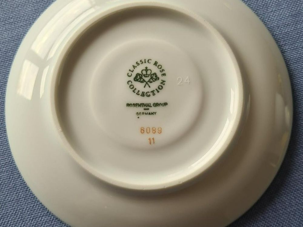 Mocca Sammlertasse Rosenthal Classic Rose Nr. 6089 (Gebraucht) in ...
