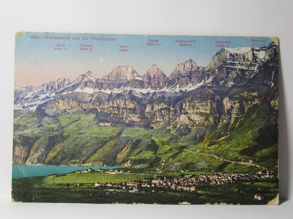 Ak Wallenstadt & Churfirsten 1921 (Gebraucht) in Grenchen für CHF 0.65 – mit Lieferung auf ...