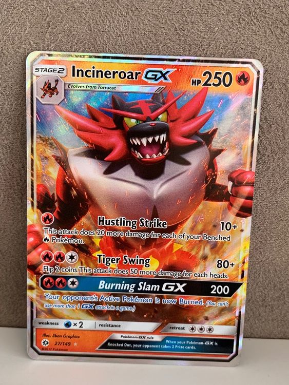 Incineroar GX ENG Sun & Moon Pokemon 27/149 | Kaufen auf Ricardo