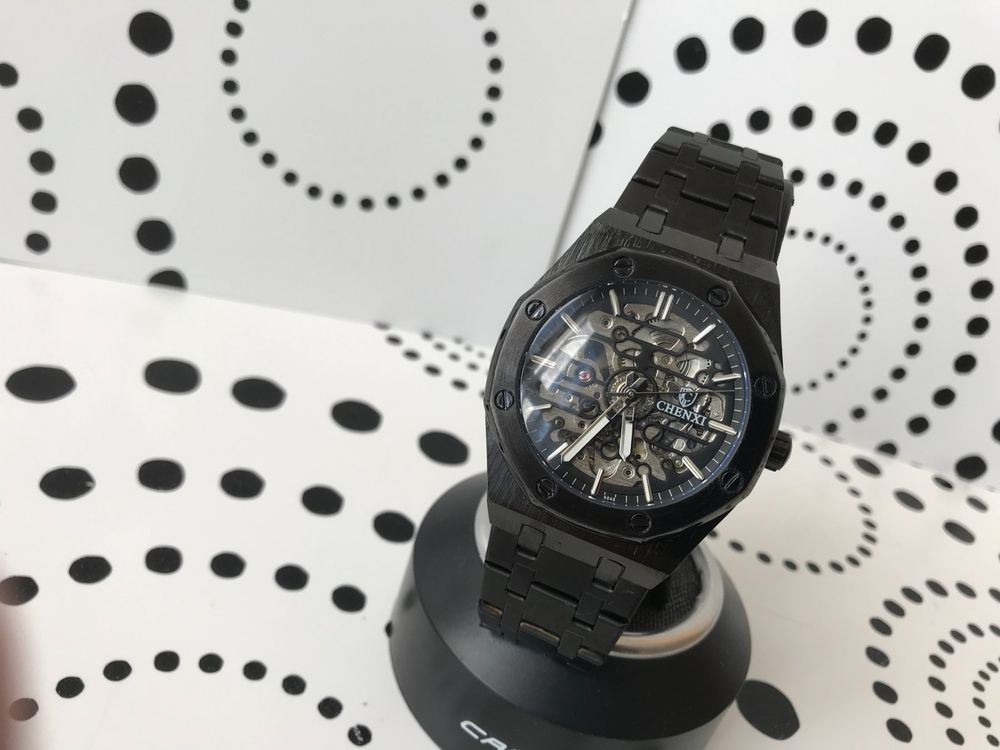 AUTOMATIC WATCH - STYLE ROYAL OAK - BLACK - 42 MM - TOP !!! (Neuf (Voir ...