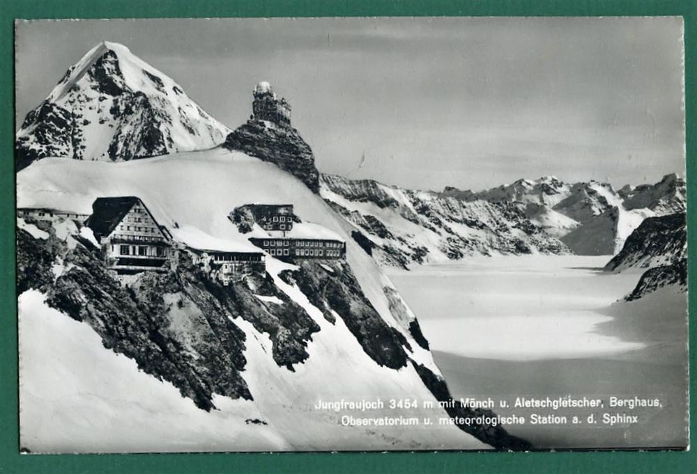 Jungfraujoch mit Mönch, Aletschgletscher, Berghaus, Sphinx (Gebraucht) in Sargans für CHF 1 ...