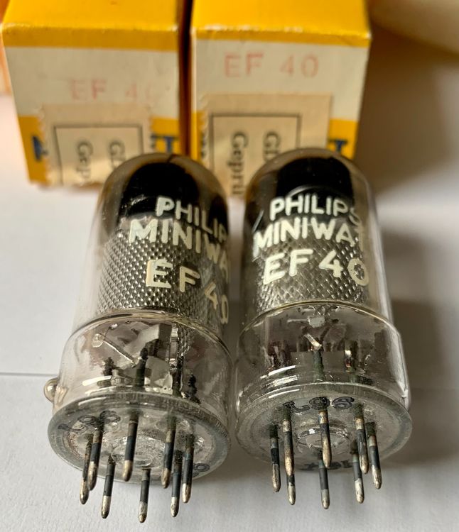 2 Röhren / Radioröhren EF40 (NF-Pentode), Philips (Neu (gemäss Beschreibung)) in Biel/Bienne für ...