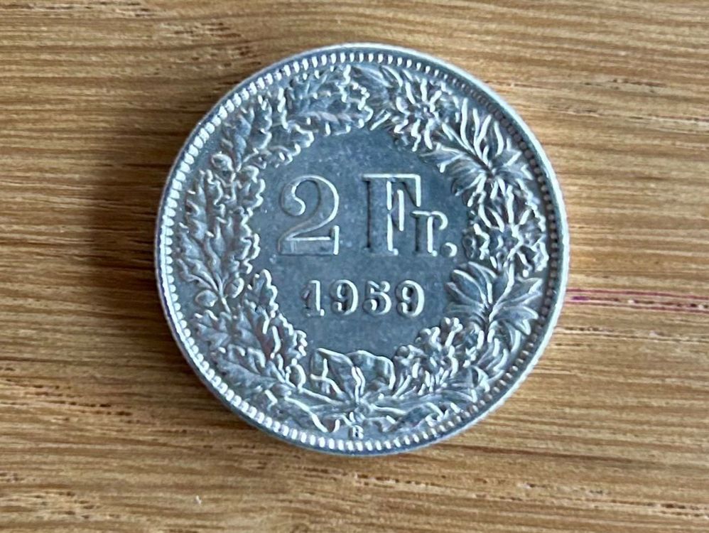 2 Franken Silbermünze 1959 | Kaufen auf Ricardo