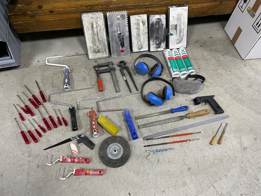 Konkurs-Liquidation: Lot Werkzeug, Gipser Plattenleger Maler (Gebraucht) in Effretikon für CHF ...