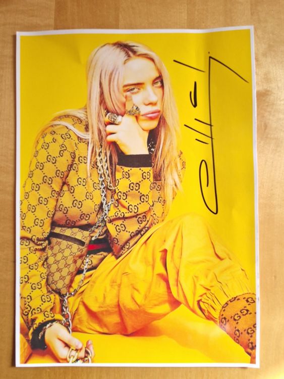 Billie Eilish, Original Autogramm auf Foto farbig (Gebraucht) in Salmsach für CHF 90 – mit ...