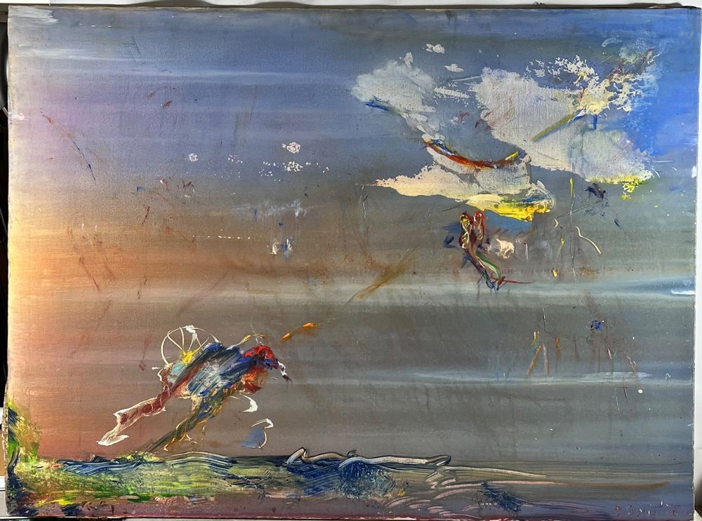 Peter Sigrist (1937) Grosse Abstrakte Gemälde (Gebraucht) in Root für CHF 19 – mit Lieferung auf ...