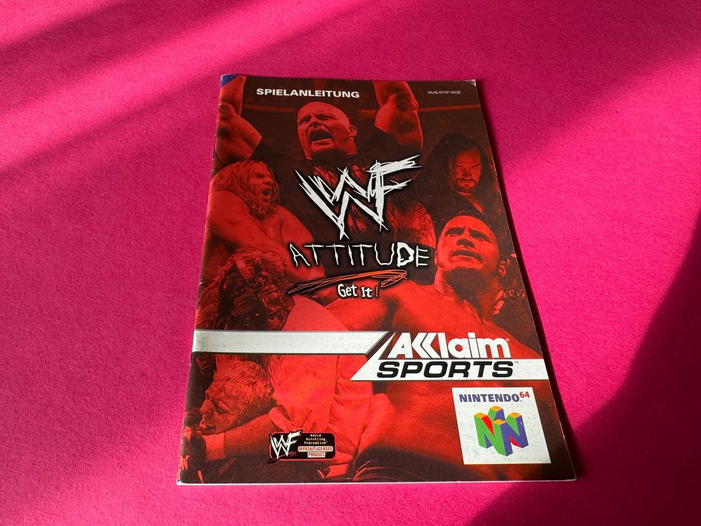 ANLEITUNG FÜR WWF ATTITUDE NINTENDO 64 | Kaufen auf Ricardo