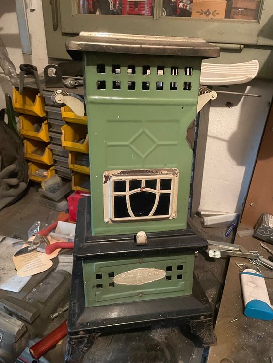 Petroleum Ofen eckig grün selten | Kaufen auf Ricardo