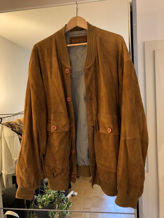 Vintage Bomber-Jacke aus Wildleder | Kaufen auf Ricardo