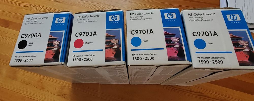 Toner Set für HP Color Laserjet 1500/2500 + Drucker gratis (Neu und ...