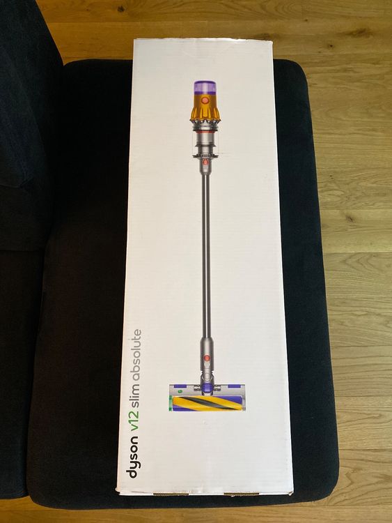 DYSON V12 Slim Absolute Kabelloser Staubsauger (Nickel/Gelb) (Neu und ...
