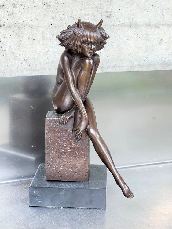 Bronze Skulptur, signiert (Gebraucht) in Boll für CHF 270 – mit Lieferung auf Ricardo kaufen