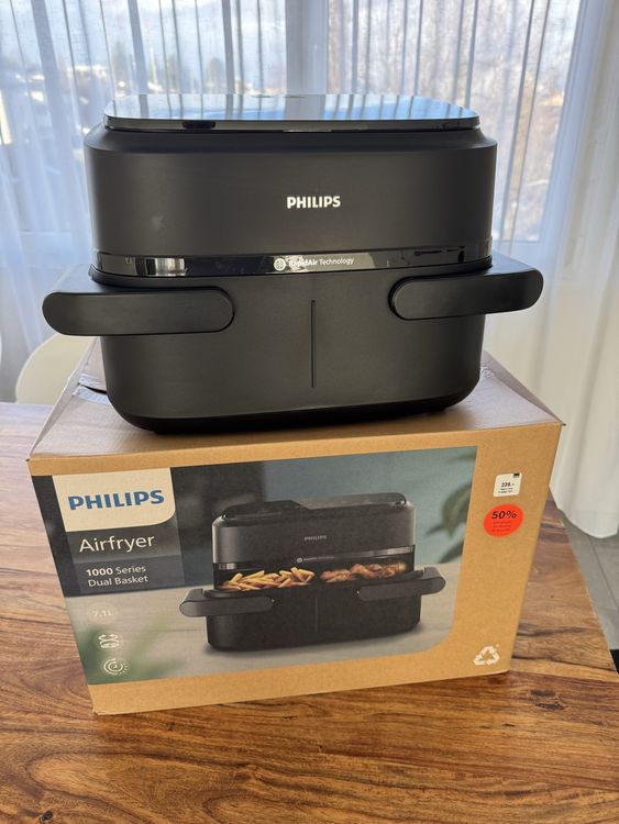 Philips Airfryer 1000 Series Dual Basket nur einmal benutzt (Gebraucht ...
