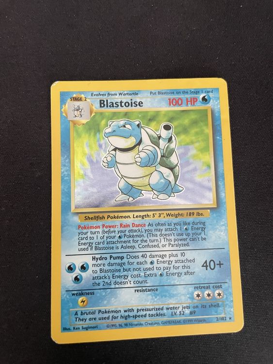 Pokemon Card Blastoise Base Set ENG | Kaufen auf Ricardo