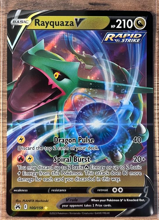Rayquaza V 100/159 Pokemon Crown Zenith | Kaufen auf Ricardo