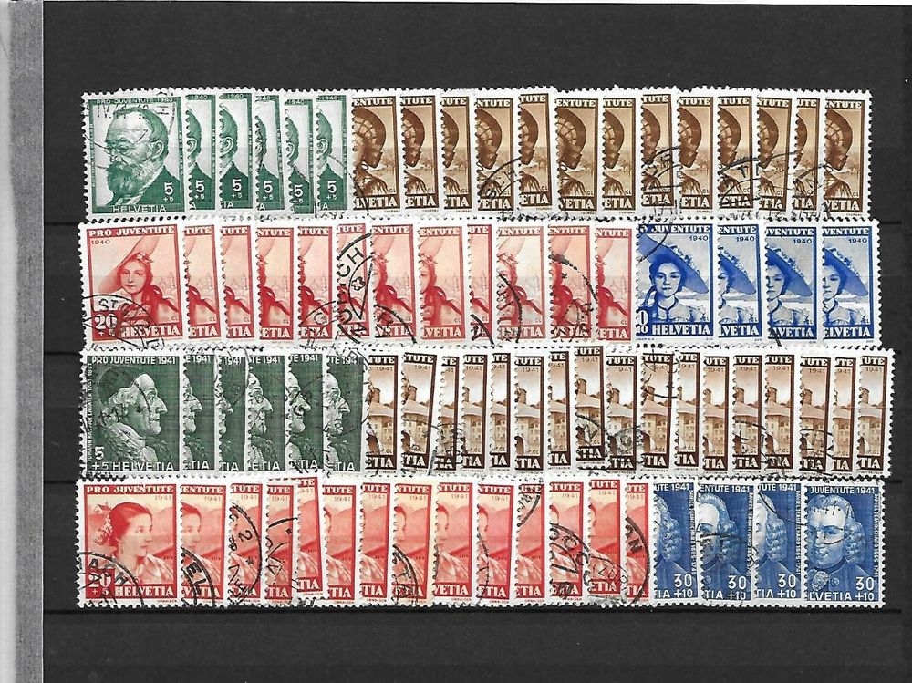 PJ gest.Restlot 1940 + 1941 Kat: CHF 120.- (Gebraucht) in Basel für CHF 2 – mit Lieferung auf ...