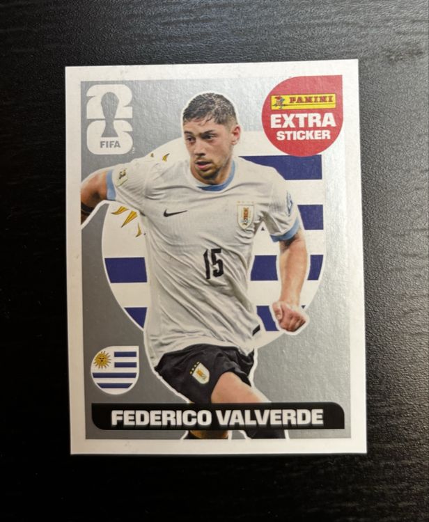 Federico Valverde, Panini Extra Sticker Silber (Neu (gemäss ...