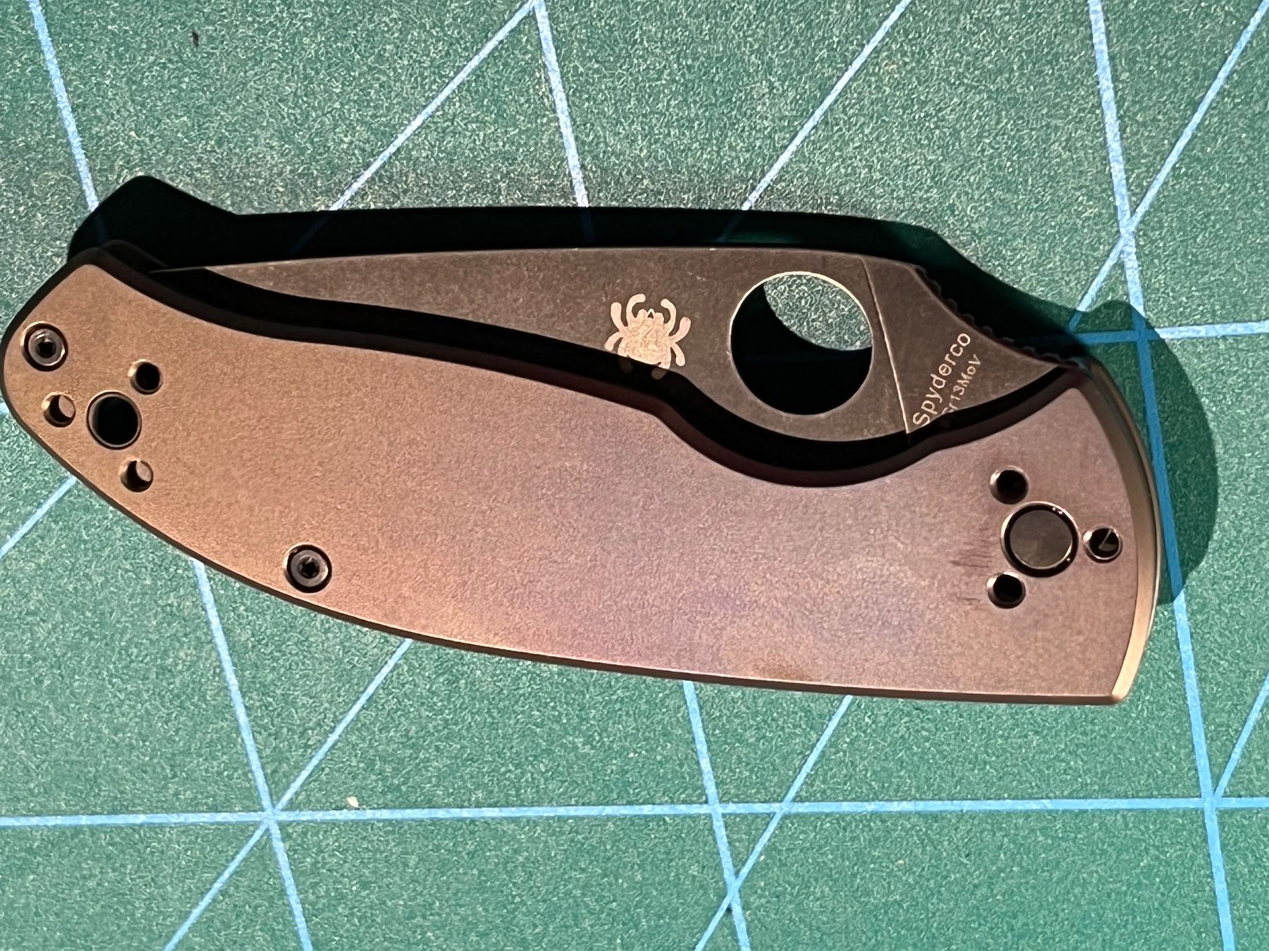 Spyderco Tenacious Mod's by Wilde13.edc Custom Messer Titan (Neuf avec ...