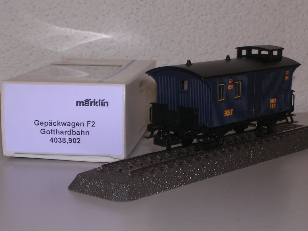 Märklin 4038,902 Gepäckwagen F2 Gotthardbahn mit OVP (Neu (gemäss Beschreibung)) in Beringen für ...