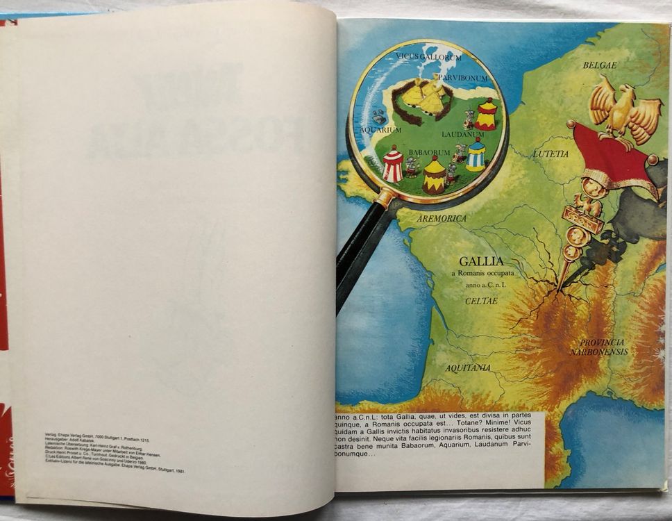 ASTERIX - Latein - Band 8 - FOSSA ALTA - Hardcover (Gebraucht) in ...