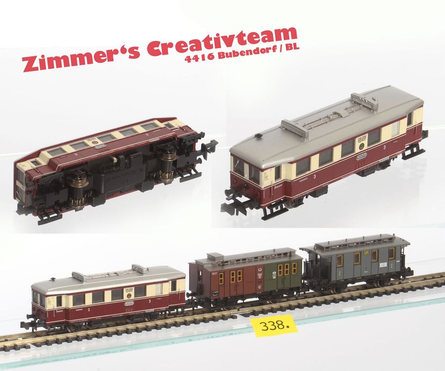 TRIX Triebwagen VT 135 + 2 Wagen , Sp. N (Gebraucht) in für CHF 79.95 ...