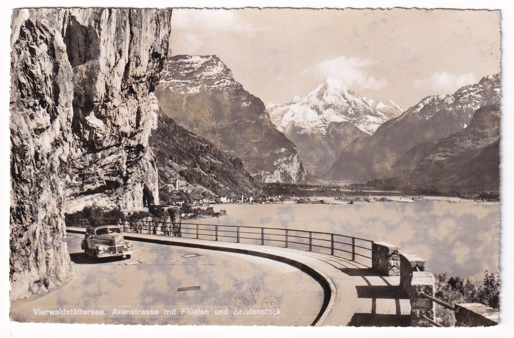 Vierwaldstättersee Axenstrasse mit Flüelen und Bristenstock (Defekt) in Cormoret für CHF 3.5 ...