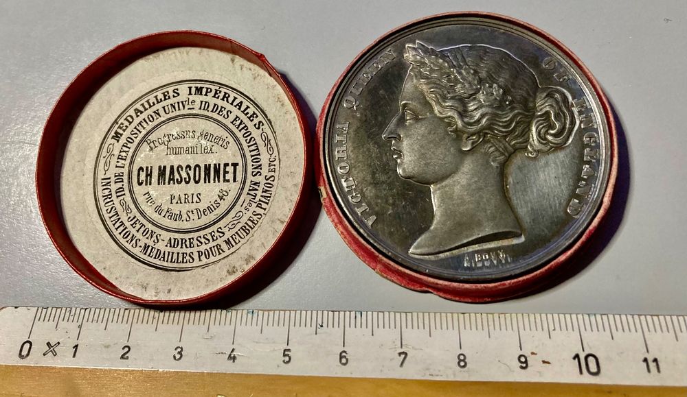 Medaille Weltausstellung 1862 London Queen Victoria Massonn (Gebraucht ...
