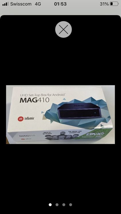 Infomir Mag 410 Set Top UHD Box for Android (Neu (gemäss Beschreibung ...