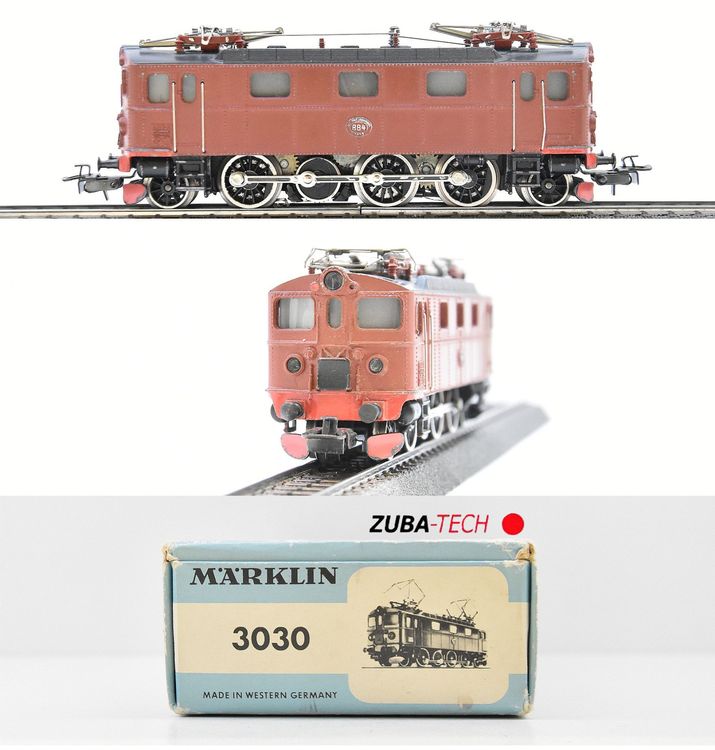 Märklin 3030 E-Lok Da GS 800 SJ H0 WS Analog mit OVP (Gebraucht) in St ...