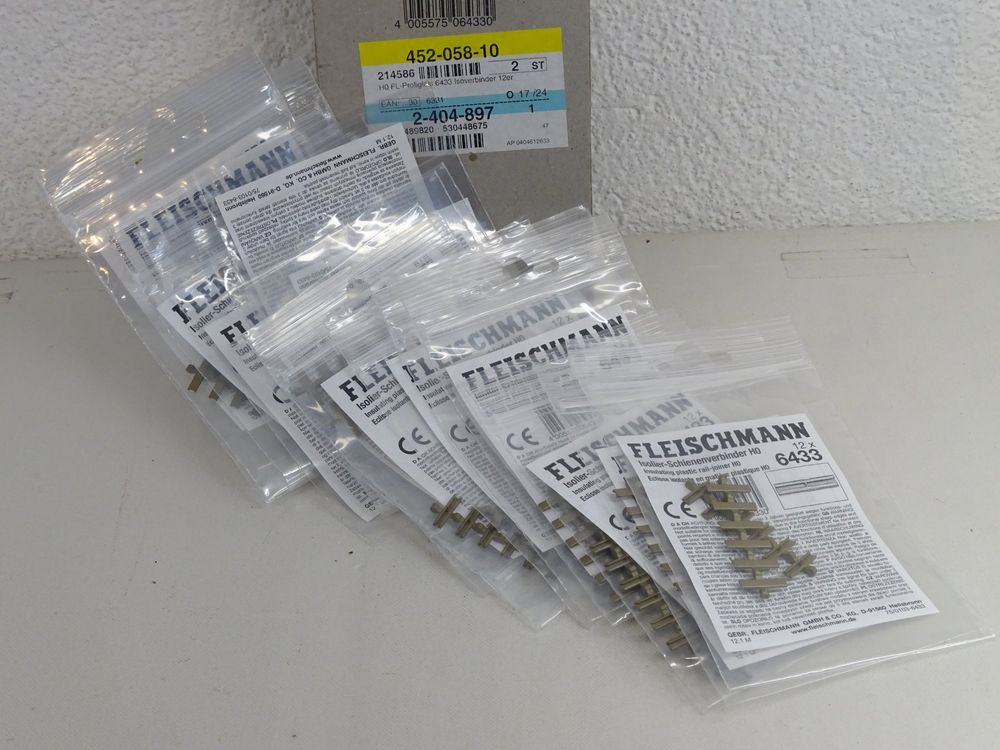 Fleischmann 6433 Isolierverbinder Profigleis 204 Stück, Neu (Neu und ...