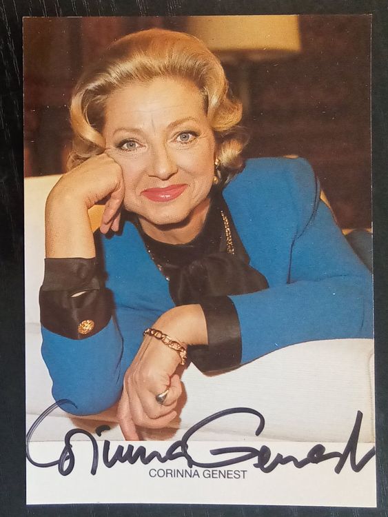 Corinna Genest 1938-2023 Autogramm Fotopostkarte 10x15cm (Gebraucht) in ...