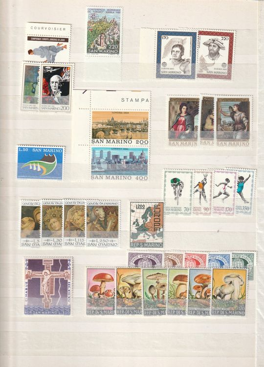 29/SAN MARINO 13 SERIEN AB 1960 ** (Neu (gemäss Beschreibung)) in Hirschthal für CHF 1 – mit ...