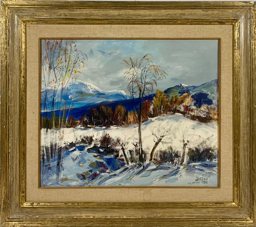 Winterlandschaft Gemälde mit schönem Ansicht Signiert (Gebraucht) in Root für CHF 90 – mit ...