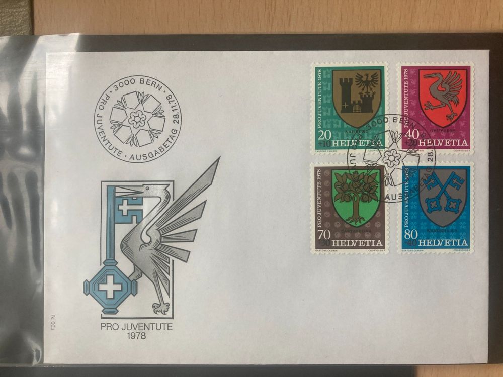CH 1978 Ersttagsbrief Satz Pro Juventute Gemeindewappen | Kaufen auf Ricardo