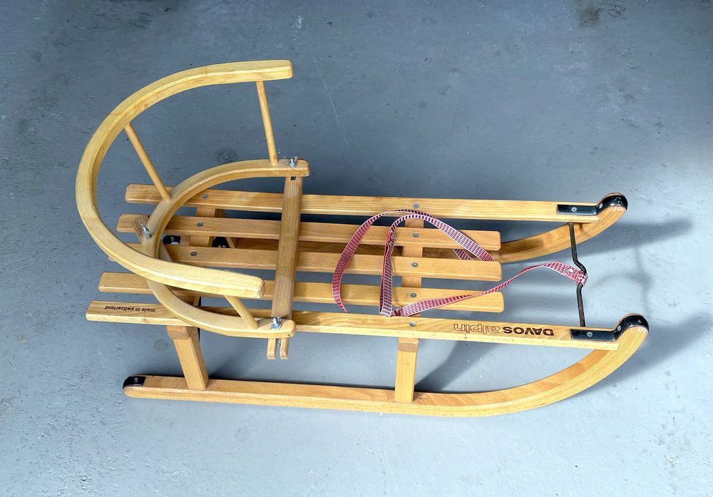 Schlitten Davos & Kindersitz / Luge Davos avec siège enfant | Kaufen ...
