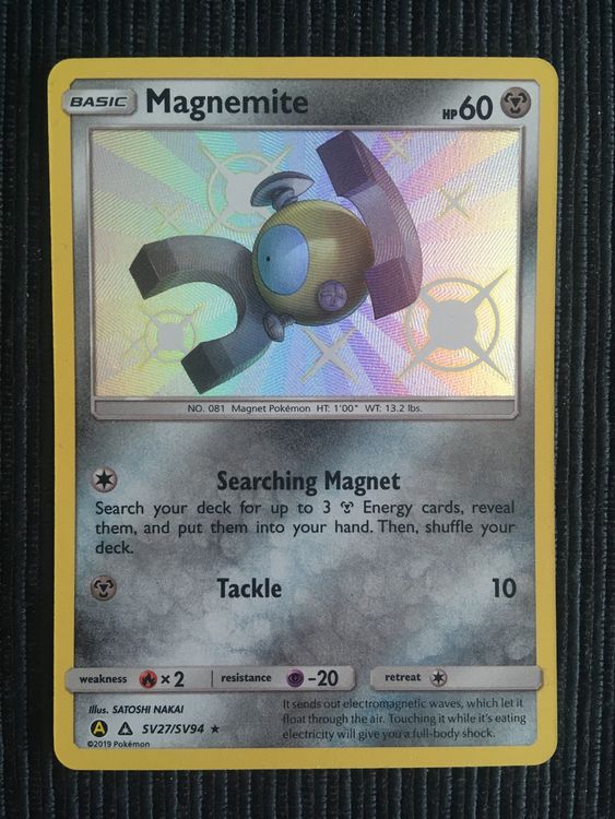 Pokemon Magnemite Shiny Hidden Fates EN Mint (Neu (gemäss Beschreibung ...