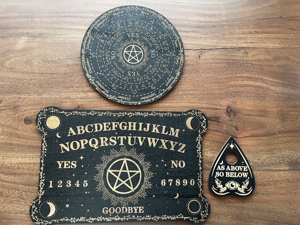 Ouija Brett (Hexenbrett) und Pendelbrett (Set) (Neu und ...