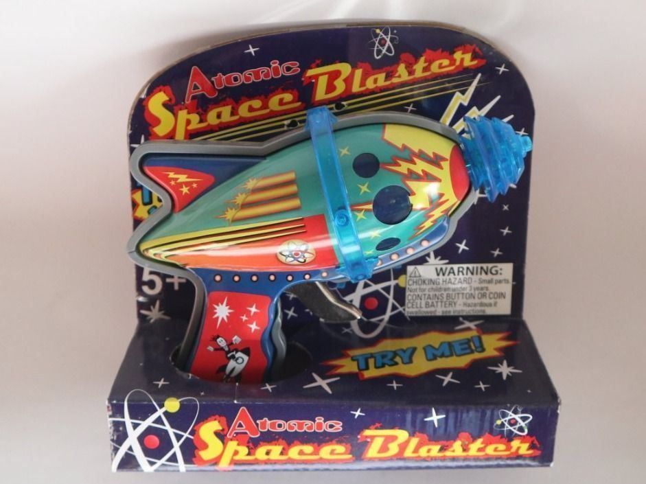 Blech Pistole Atomic Space Gun Blaster (Neu (gemäss Beschreibung)) in ...